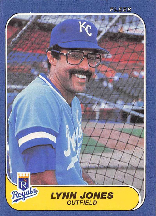 1986 Fleer #11 Lynn Jones VG Kansas City Royals - Under the Radar Sports