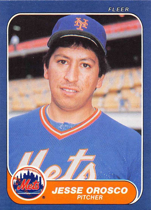1986 Fleer #90 Jesse Orosco VG New York Mets - Under the Radar Sports