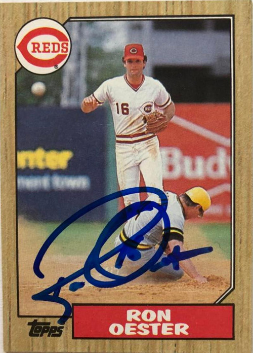 SOLD 5584 Ron Oester Autographed 1987 Topps #172 - Under the Radar Sports