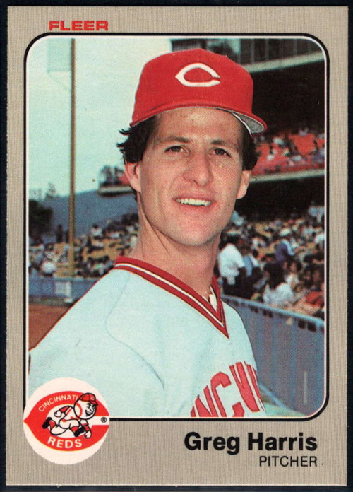 1983 Fleer #590 Greg Harris VG Cincinnati Reds - Under the Radar Sports