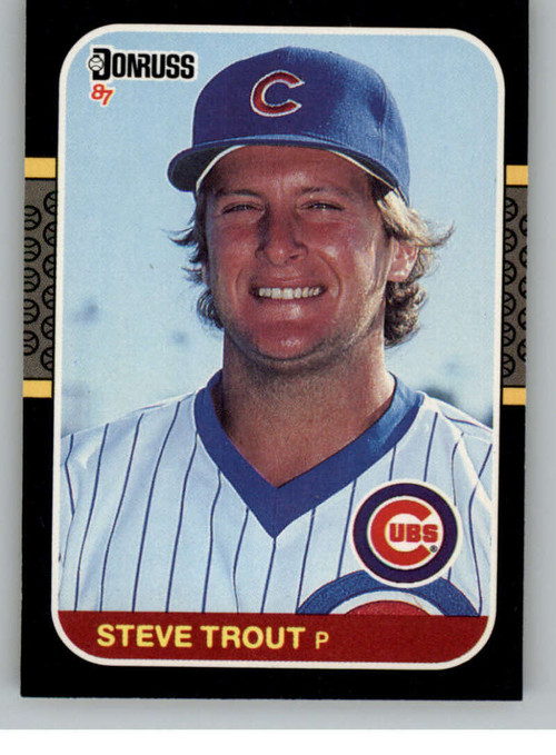 1987 Donruss #201 Steve Trout VG Chicago Cubs - Under the Radar Sports