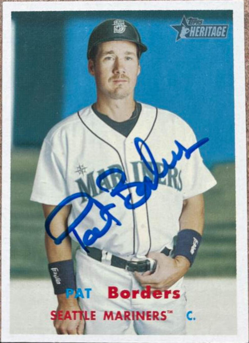 Pat Borders Autographed 2006 Topps Heritage #308 SP - Under the Radar ...