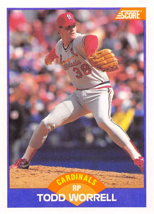 1989 Score #265 Todd Worrell VG St. Louis Cardinals - Under the Radar ...