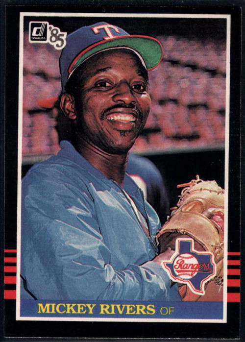 1985 Donruss #465 Mickey Rivers VG Texas Rangers - Under the Radar Sports