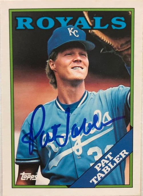 SOLD 5746 Pat Tabler Autographed 1988 Topps Traded #118T - Under the ...