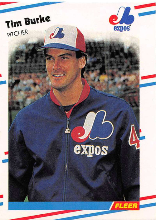 1988 Fleer #180 Tim Burke VG Montreal Expos - Under the Radar Sports