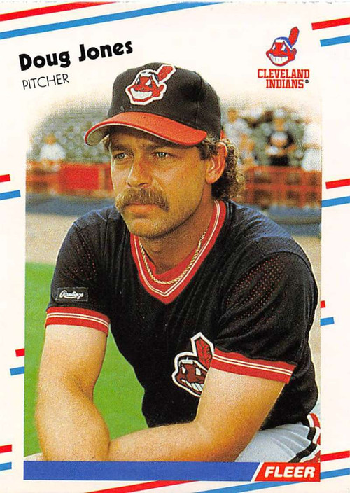 1988 Fleer #613 Doug Jones VG RC Rookie Cleveland Indians - Under the ...