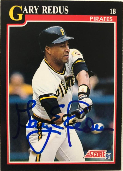 Gary Redus Autographed 1991 Score #226 - Under the Radar Sports