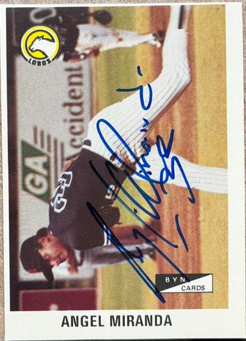 Angel Miranda Autographed 1989-90 BYN Puerto Rico Winter League #180 ...