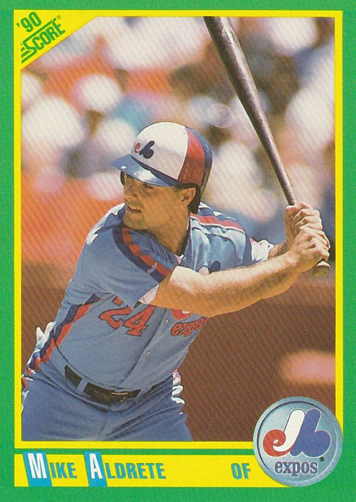 1990 Score #220a Mike Aldrete ERR VG Montreal Expos - Under the Radar Sports