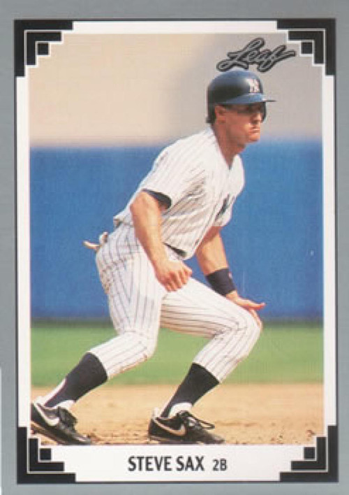 1991 Leaf #220 Steve Sax VG New York Yankees - Under the Radar Sports