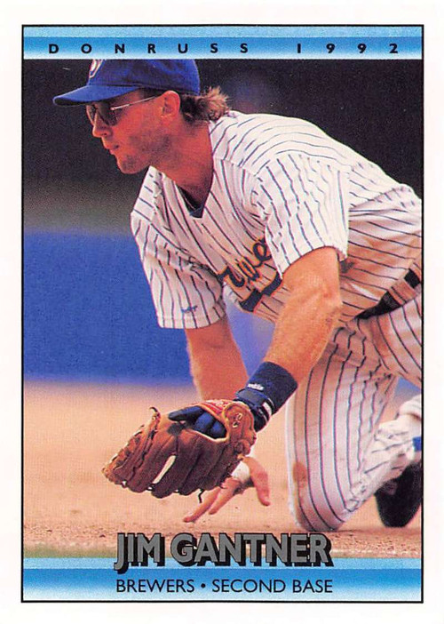 1992 Donruss #574 Jim Gantner VG Milwaukee Brewers - Under the Radar Sports