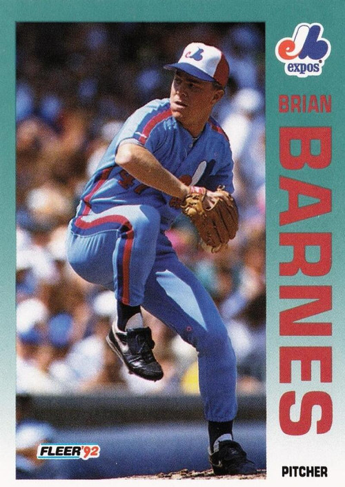 1992 Fleer #473 Brian Barnes VG Montreal Expos - Under the Radar Sports