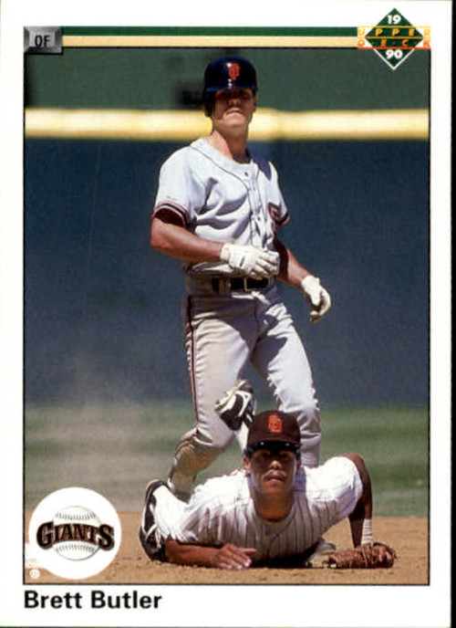 1990 Upper Deck #119 Brett Butler VG San Francisco Giants - Under the ...