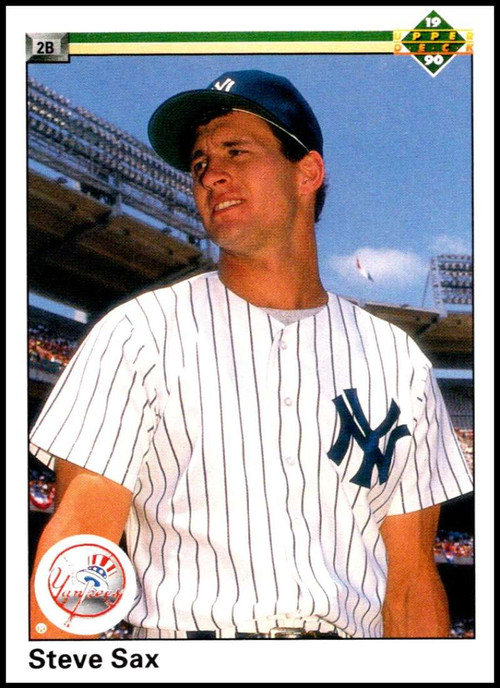 1990 Upper Deck #172 Steve Sax VG New York Yankees - Under the Radar Sports