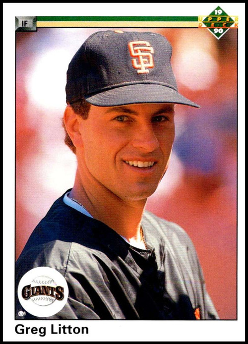 1990 Upper Deck #677 Greg Litton VG San Francisco Giants - Under the ...