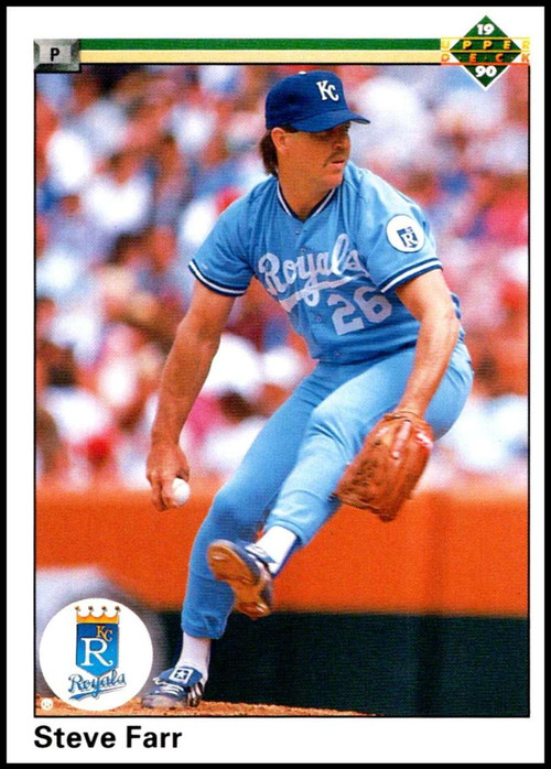 1990 Upper Deck #680 Steve Farr VG Kansas City Royals - Under the Radar ...