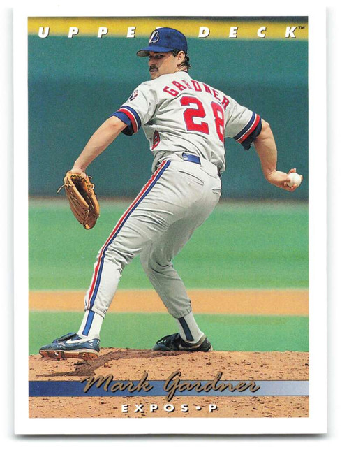 1993 Upper Deck #348 Mark Gardner VG Montreal Expos - Under the Radar ...