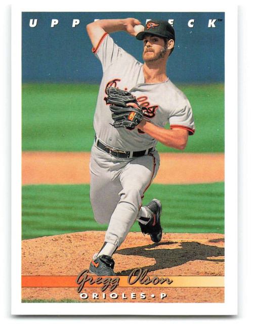 1993 Upper Deck #674 Gregg Olson VG Baltimore Orioles - Under the Radar ...