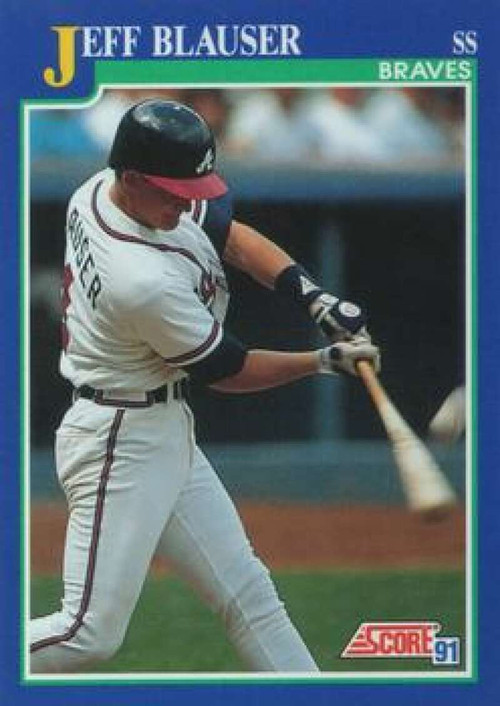 1991 Score #52 Jeff Blauser VG Atlanta Braves - Under the Radar Sports