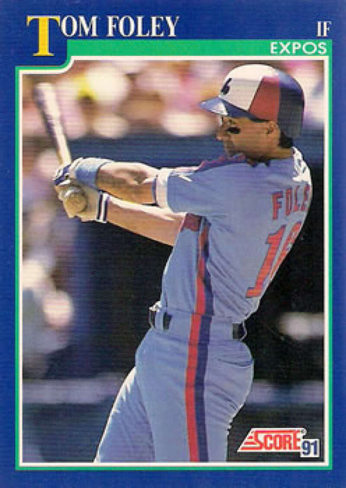 1991 Score #526 Tom Foley VG Montreal Expos - Under the Radar Sports