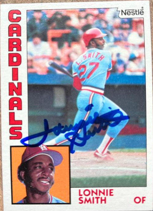 Lonnie Smith Autographed 1984 Topps Nestle #580 - Under the Radar Sports