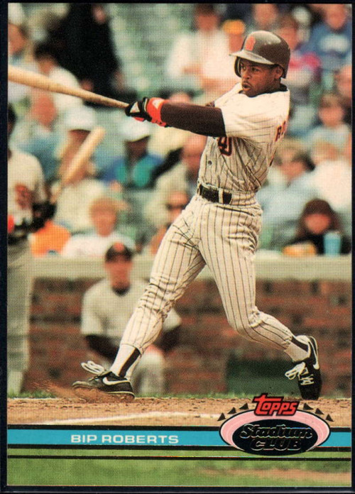 1991 Stadium Club #18 Bip Roberts VG San Diego Padres - Under the Radar ...