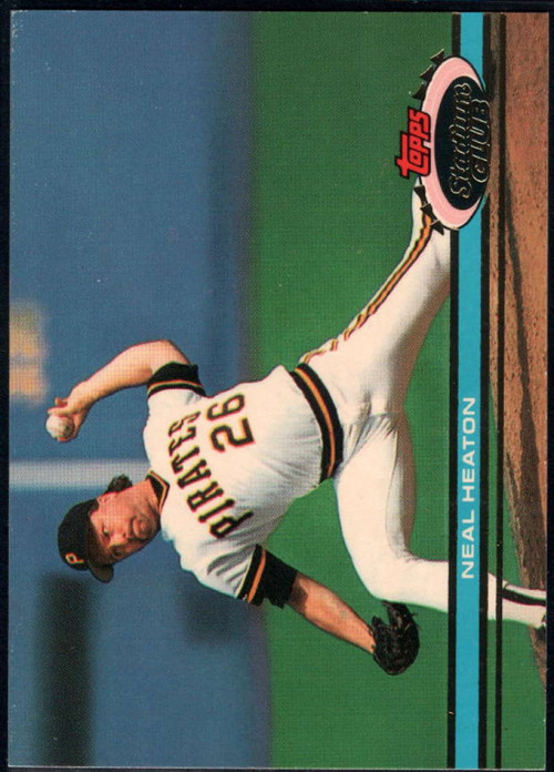 1991 Stadium Club #53 Neal Heaton VG Pittsburgh Pirates - Under the ...