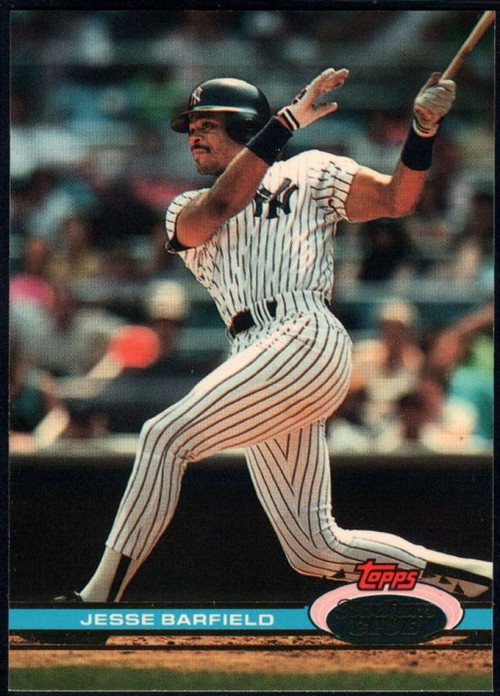 1991 Stadium Club #103 Jesse Barfield VG New York Yankees - Under the ...