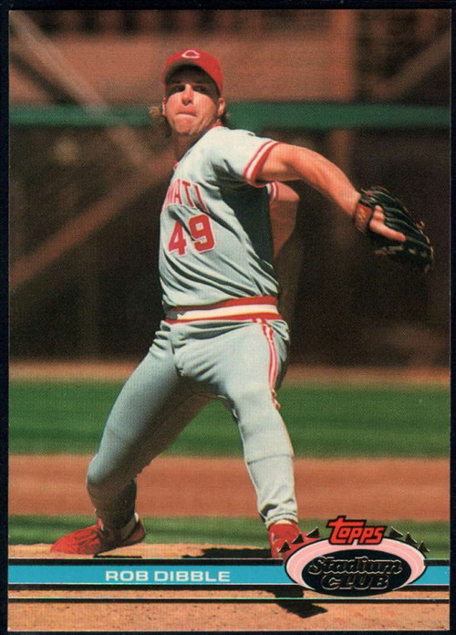 1991 Stadium Club #131 Rob Dibble VG Cincinnati Reds - Under the Radar ...