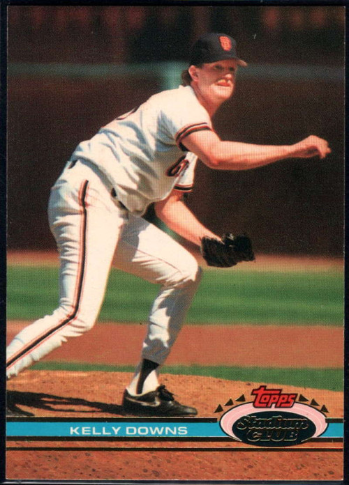 1991 Stadium Club #193 Kelly Downs VG San Francisco Giants - Under the ...