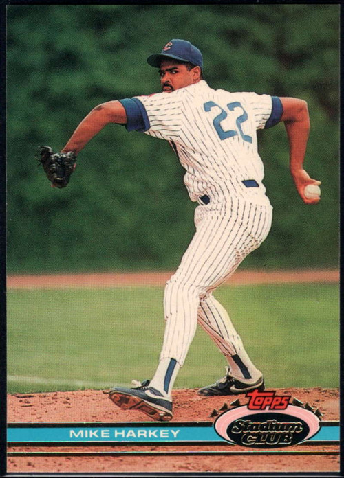 1991 Stadium Club #197 Mike Harkey VG Chicago Cubs - Under the Radar Sports
