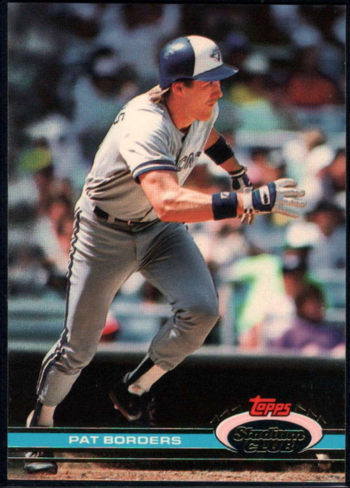 1991 Stadium Club #266 Pat Borders VG Toronto Blue Jays - Under the ...