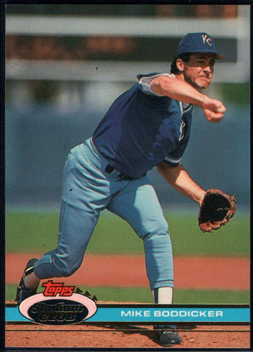 1991 Stadium Club #400 Mike Boddicker VG Kansas City Royals - Under the ...