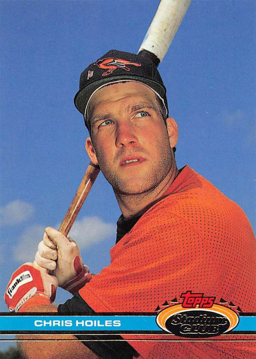 1991 Stadium Club #489 Chris Hoiles VG Baltimore Orioles - Under the ...