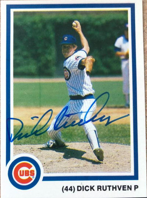 Dick Ruthven Autographed 1985 Chicago Cubs 7up #NNO - Under the Radar Sports