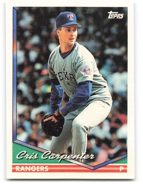 1994 Topps #317 Cris Carpenter VG Texas Rangers - Under the Radar Sports