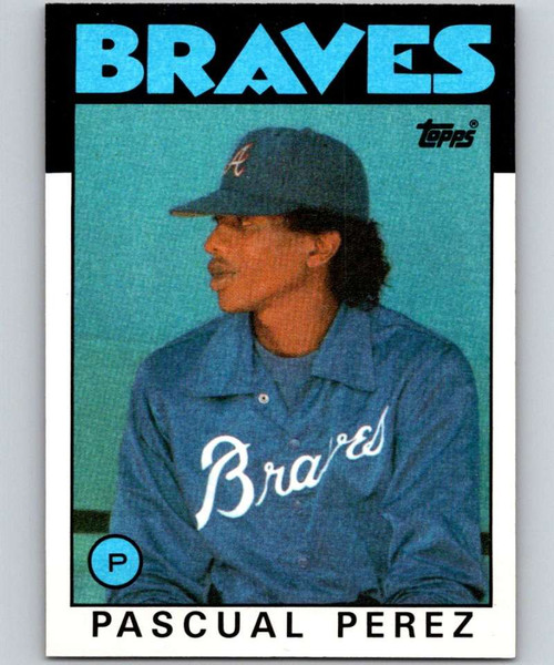 1986 Topps #491 Pascual Perez VG Atlanta Braves - Under the Radar Sports