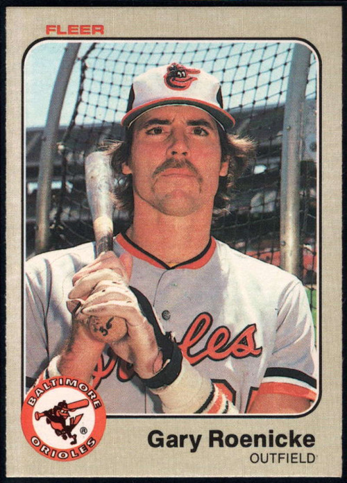 1983 Fleer #71 Gary Roenicke VG Baltimore Orioles - Under the Radar Sports