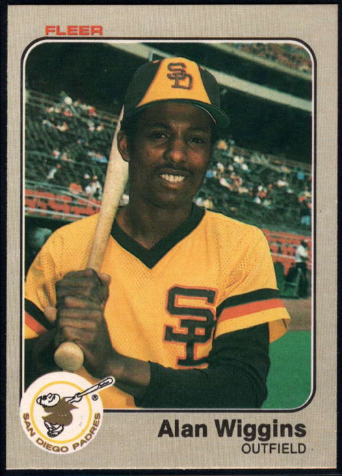 1983 Fleer #375 Alan Wiggins VG San Diego Padres - Under the Radar Sports
