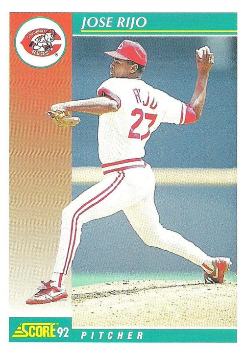 1992 Score #232 Jose Rijo VG Cincinnati Reds - Under the Radar Sports