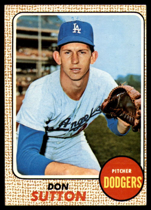 1968 Topps #103 Don Sutton VG Los Angeles Dodgers - Under the Radar Sports