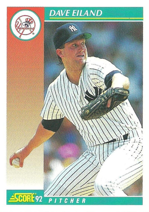1992 Score #679 Dave Eiland VG New York Yankees - Under the Radar Sports