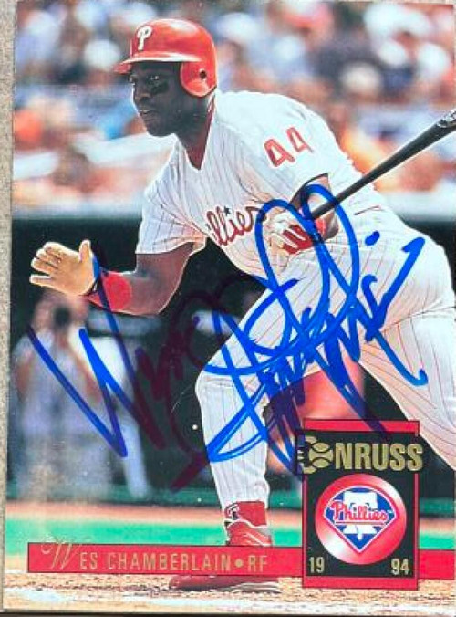 Wes Chamberlain Autographed 1994 Donruss #101 - Under the Radar Sports