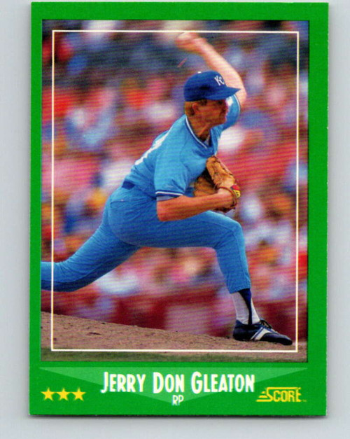 1988 Score #343 Jerry Don Gleaton VG Kansas City Royals - Under the ...
