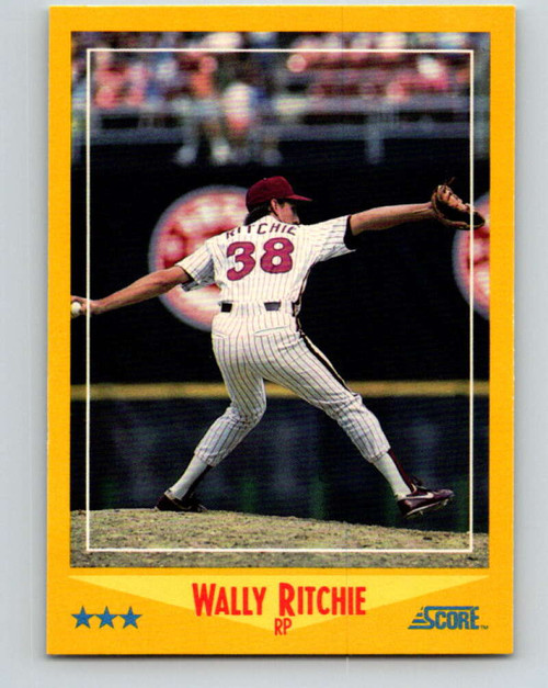 1988 Score #526 Wally Ritchie VG Philadelphia Phillies - Under the ...