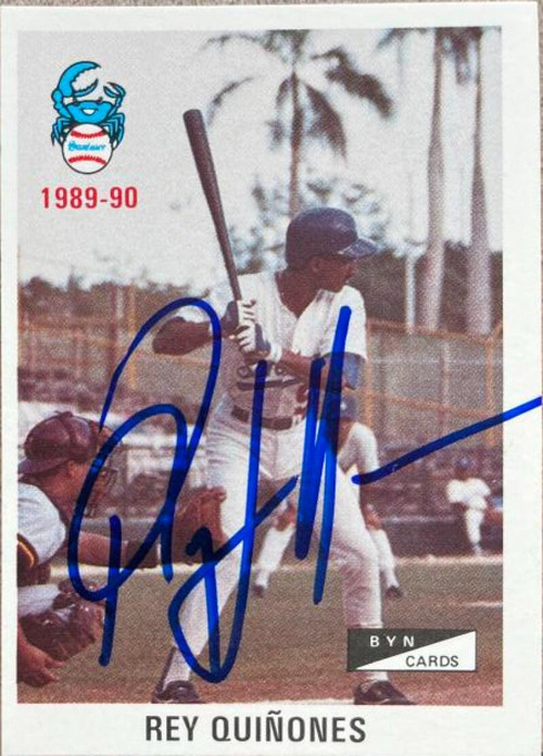 Rey Quinones Autographed 1989-90 BYN Puerto Rico Winter League #150 ...