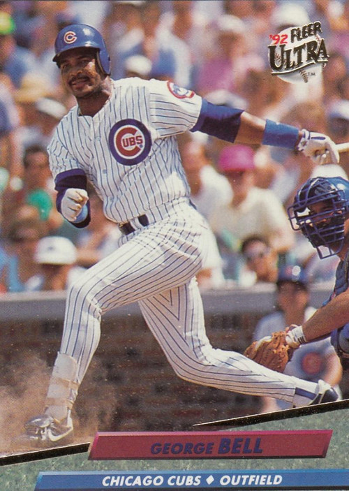 1992 Ultra #173 George Bell VG Chicago Cubs - Under the Radar Sports