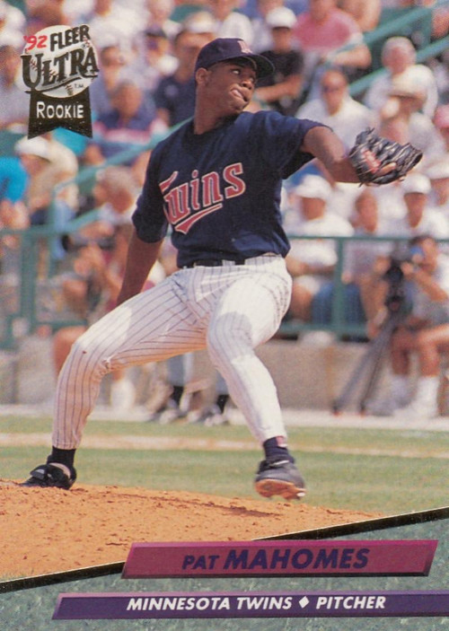 1992 Ultra #398 Pat Mahomes VG RC Rookie Minnesota Twins - Under the ...