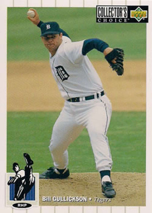 1994 Collector's Choice #118 Bill Gullickson VG Detroit Tigers - Under ...